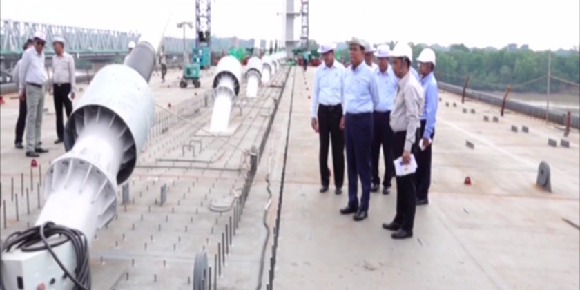 Better Transportation : Union Minister inspects Thanlyin Bridge No.3 | Myanmar International TV